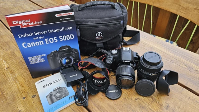 CANON EOS 500D Paket + Sigma DC 18-200 1: 3,5-6,3 II HSM + Tasche ...