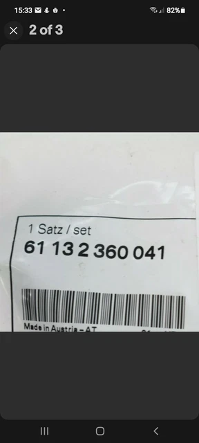 BMW GENUINE REP. Kit For Socket Housing 2 Pol. 61132360041 E36 E38 E39 ...