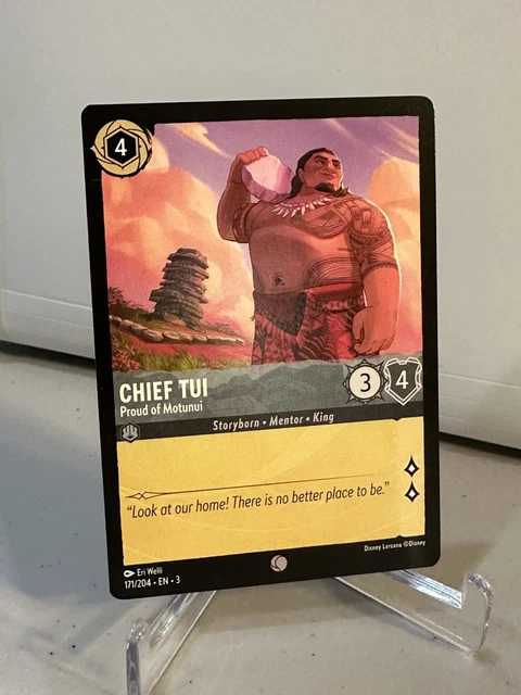 CHIEF TUI - Fier de Motunui 171/204 Common Into the Inklands Lorcana ...