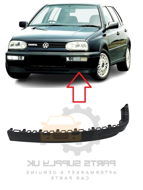 NEW FOR VW Golf Mk3 1991-1999, Front Bumper Lower Spoiler Lip Left N/S ...