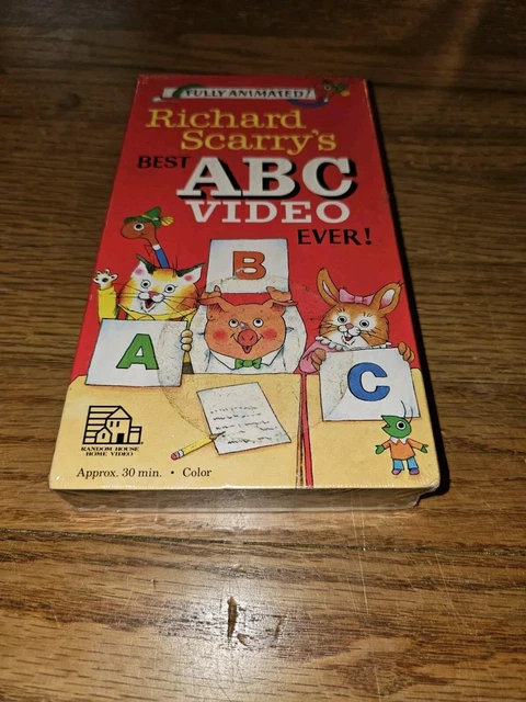 RICHARD SCARRY’S BEST ABC Video Ever! (VHS, 1992) BRAND NEW SEALED £24. ...