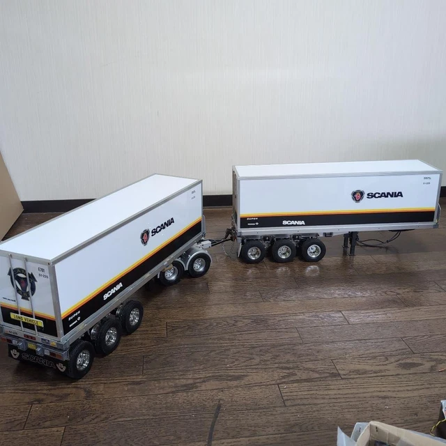 TAMIYA1/14 FLATBED SEMI Trailer Scania Double Stroller £744.35 ...