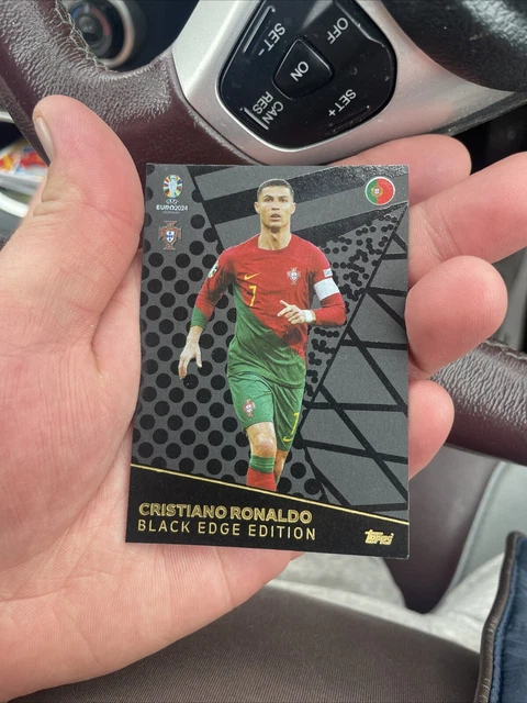 MATCH ATTAX EURO 2024 Cristiano Ronaldo Portugal Black Edge Edition MINT £2.20 - PicClick UK