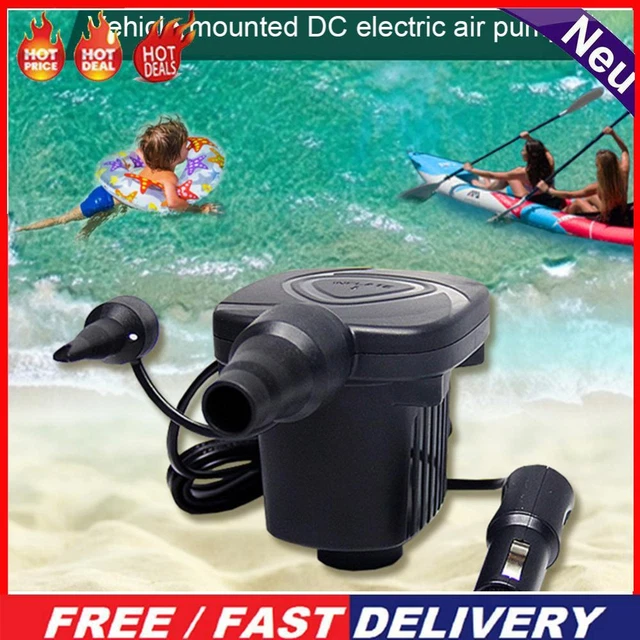 INFLATABLE PUMP PORTABLE Electric Pump for Swimming Ring Air Mattress ...