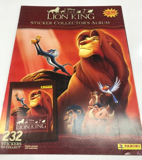 1995 PANINI DISNEY The Lion King Stickers EMPTY Album Only $35.00 ...