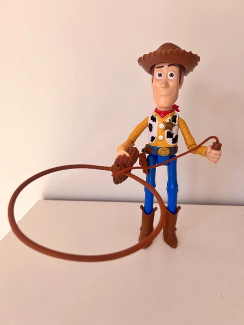 TOY STORY 4 lasso firing woody action figure disney pixar movement hat ...