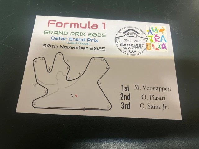 (2004) 2-1-2026 - Formula One racing QATAR Grend Prix (30-11-2025) $6. ...