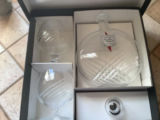 SERVICE A COGNAC EN CRISTAL, HARTZVILLER soufflé Bouche (Objets neufs ...