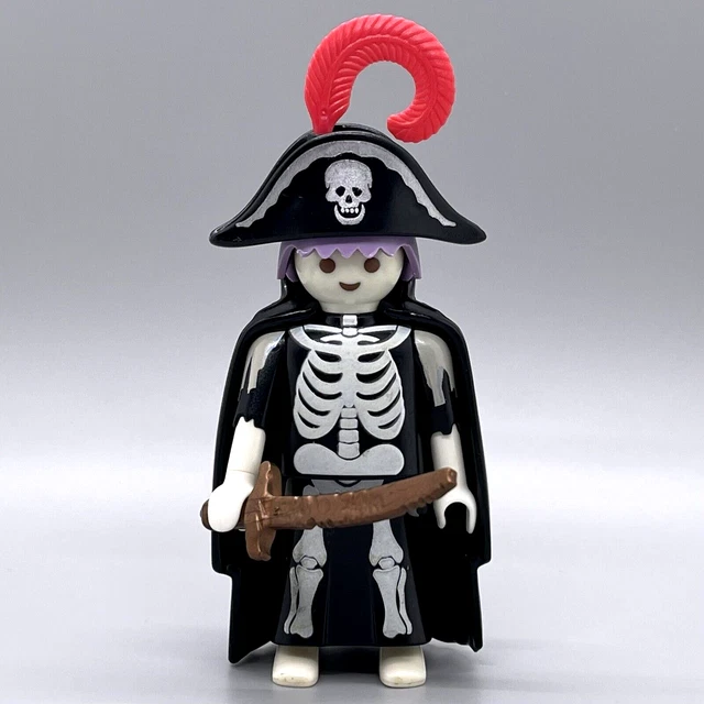 PLAYMOBIL SKELETON PIRATE Halloween Costume Ghost Male Adult Figure ...