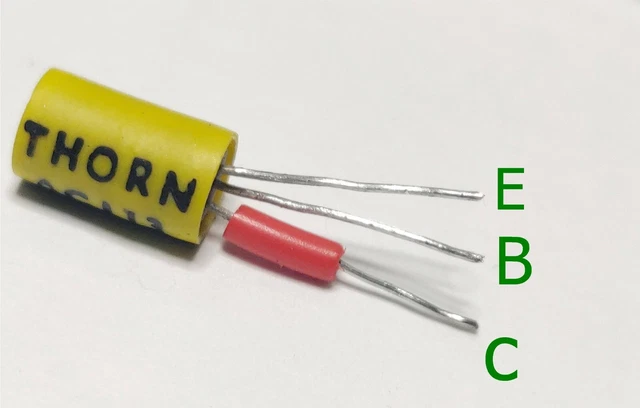 AC113 GERMANIUM TRANSISTOR Thorn hFE 101 1960's BRITISH PNP FUZZ ...