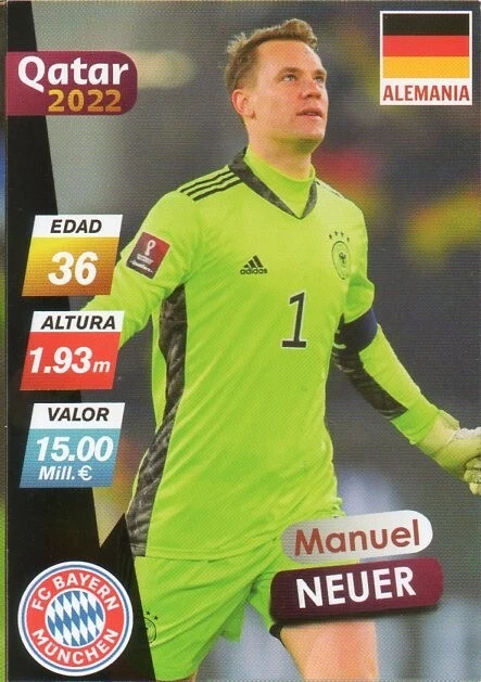MANUEL NEUER SAMMELKARTE WM Katar 2022 EUR 5,52 - PicClick DE MANUEL NEUER SAMMELKARTE WM Katar 2022 EUR 5,52 - PicClick DE