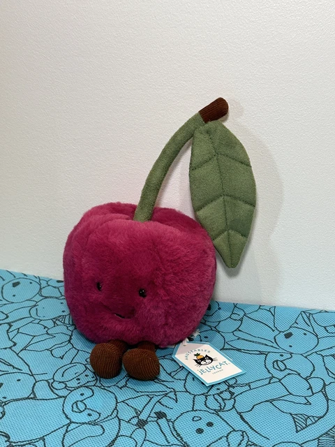 JELLYCAT AMUSEABLE CHERRY Soft Toy - Brand New with Tags With Dust Bags ...