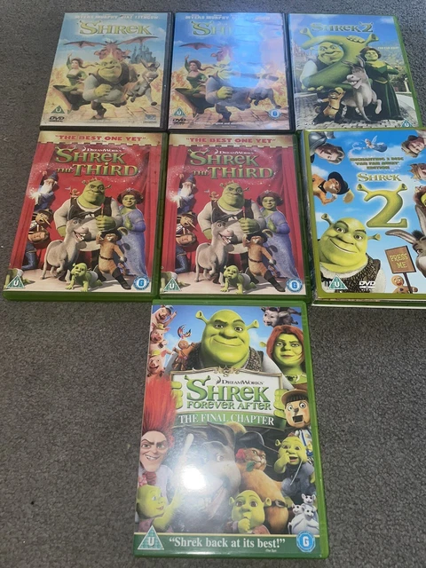 SHREK DVD COLLECTION £3.20 - PicClick UK