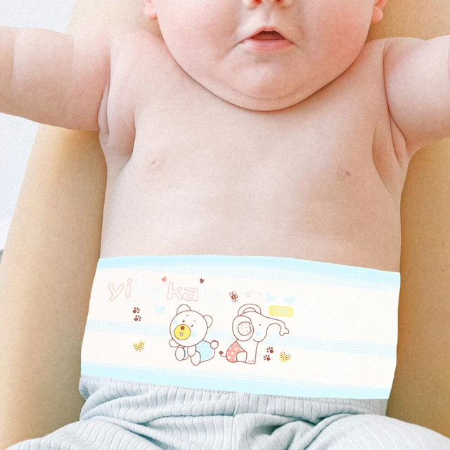 4 PCS BABY Belly Band Cartoon Navel Belt for Newborn Tummy Wrap Child £ ...