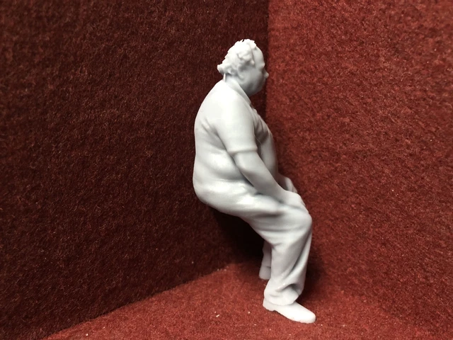 16MM FIGURE 3D scan of a seated person - MD011 1:19 scale & SM32 £7.99 ...