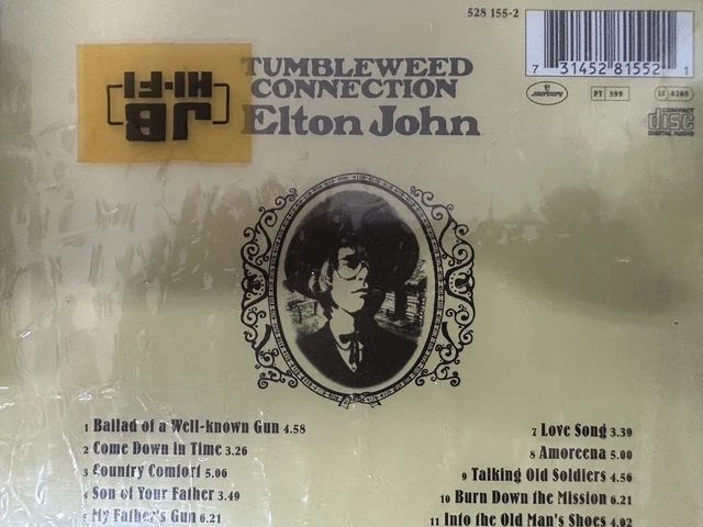 ELTON JOHN - Tumbleweed Connection Expanded Remastered CD 1995 Mercury ...