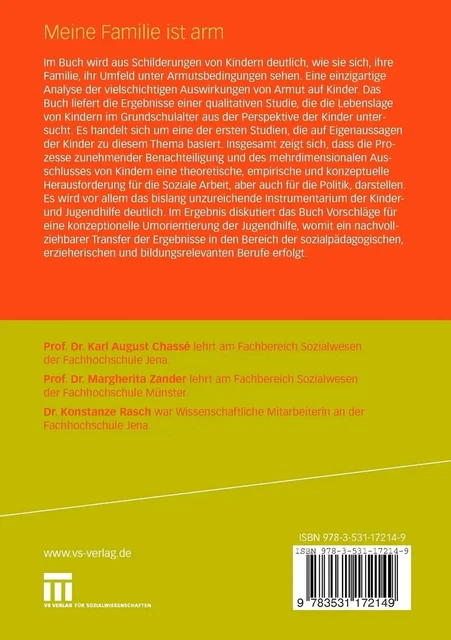 MEINE FAMILIE IST arm Wie Kinder im Grundschulalter Armut erleben und ...