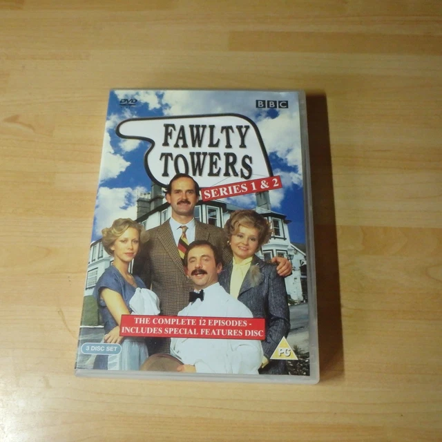 FAWLTY TOWERS - Series 1 & 2 DVD John Cleese Scales Sachs Booth 2001 ...