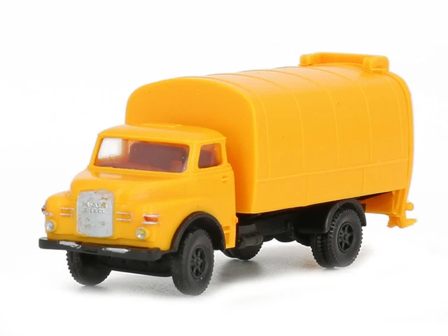 GABOR 12343801 - MAN 770 H Müllwagen orange/schwarz - Spur N - NEU EUR ...