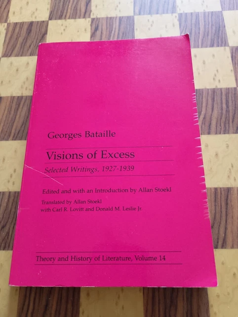 BATAILLE GEORGES. VISIONS Des Excès. Selected Writs 1927-1939 EUR 7,09 - PicClick FR