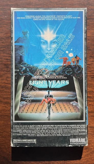 “LIGHT YEARS” VHS Animated 1988 Vidmark Screener/Trailer Not for Rent ...