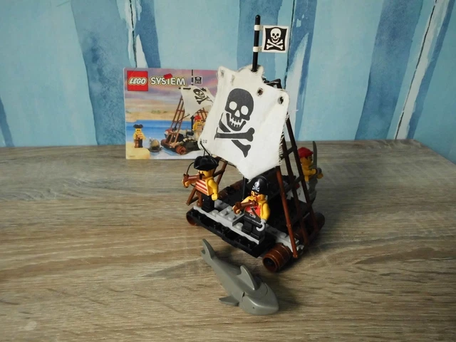 LEGO SYSTEM PIRATE Raft 6261 and Pirate Island 6258 with Building Plans ...