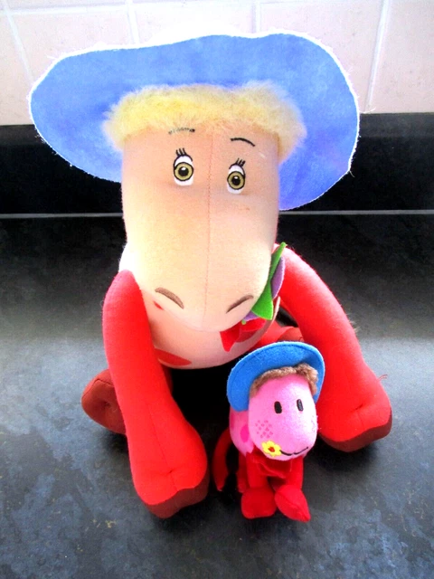 VINTAGE MAGIC ROUNDABOUT Ermintrude TALKING Cow Soft Toy 2004 & Mini ...