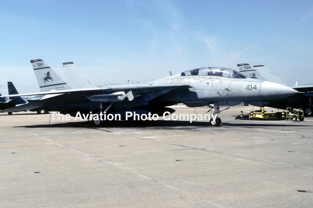 US NAVY VF-213 Grumman F-14A Tomcat 161856/NH-104 (1997) Photograph EUR ...