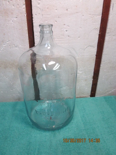 VINTAGE BLUE TINTED Minnehaha Spring Water 5 Gallon Carboy Glass Water ...