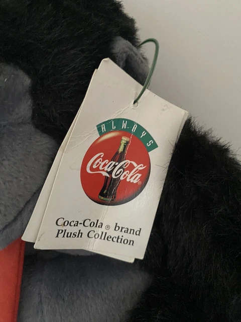 COCA COLA SOFT Toy Monkey Vintage 1996 Holding Cola Bottle Approx 10" £ ...