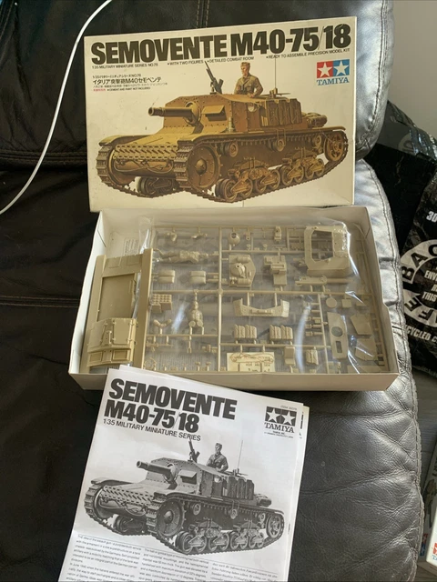 TAMIYA 1/35 SCALE SEMOVENTE M40-75/18. MODEL KIT Very rare Kit Attic ...
