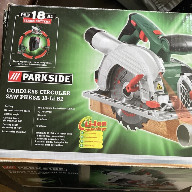 PARKSIDE CORDLESS CIRCULAR Saw 18v Rechargeable EUR 63,40 - PicClick FR