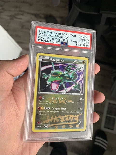 PSA/DNA 9 AUTO Pokémon Rayquaza Xy141 MASAKAZU FUKUDA Signed EUR 343,32 ...
