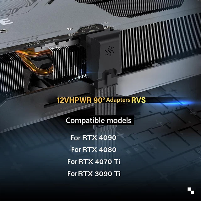 POWER ADAPTER 450W for RTX 4090 4080 4070 Ti 3090 Graphics Card (Black ...