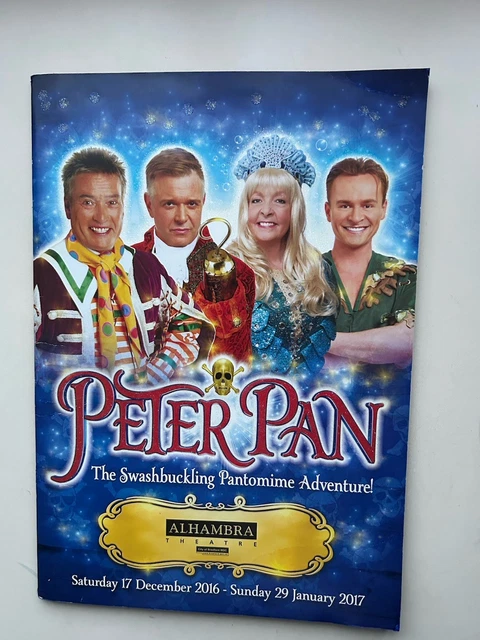 PETER PAN THEATRE Large Panto / Pantomime Programme DARREN DAY BILLY ...