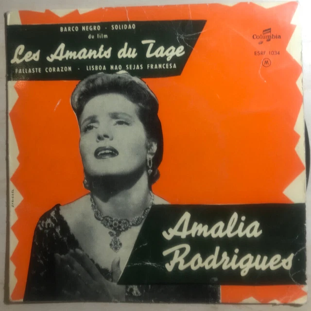 45T AMALIA RODRIGUES Barco Negro - BO du film Les Amants Du Tage . 1955 ...