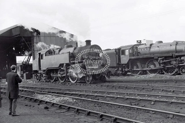 PHOTO BRITISH Railways Steam Locomotive 80152 Class 4MT at Basingstoke ...