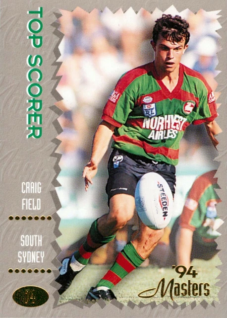 1994 SOUTH SYDNEY RABBITOHS NRL Card CRAIG FIELD Masters $4.45 ...
