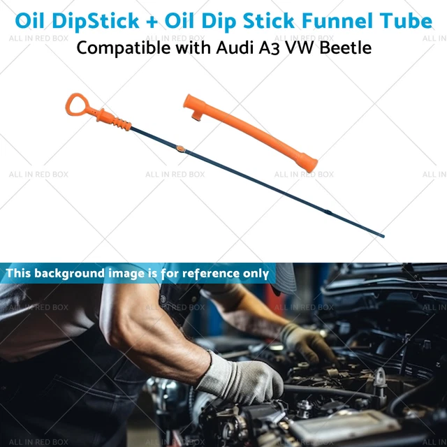 OIL DIPSTICK + Oil Dip Stick Funnel Tube Suitable for 98-10 Audi A3 VW ...
