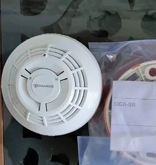 NEW EDWARDS SIGA PHD Smoke Detector with SIGA SB Base Fire Alarm System ...