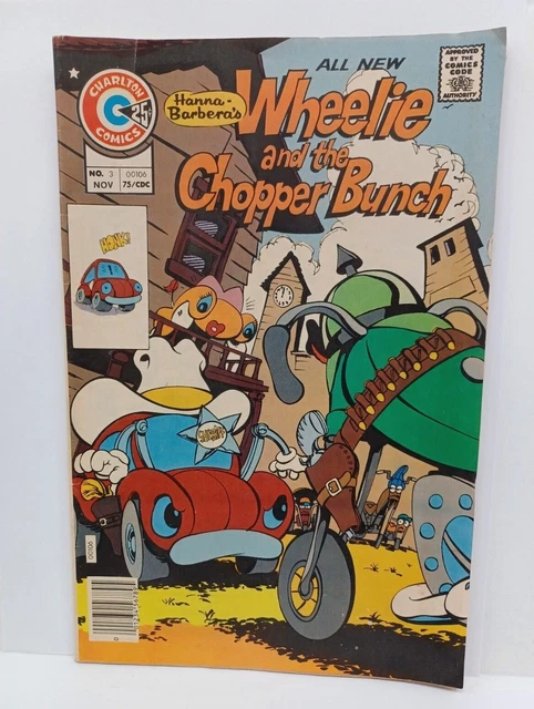 HANNA BARBERA'S WHEELIE and the Chopper Bunch Vol 1 #3 Charlton Comic ...