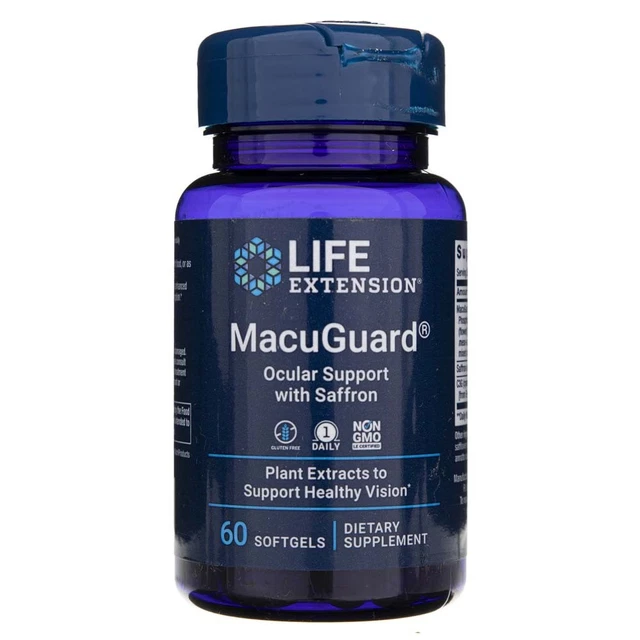 LIFE EXTENSION MACUGUARD® Eye Support with Saffron, 60 capsules £23.59 ...