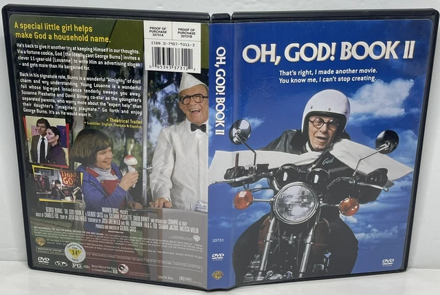 OH, GOD! BOOK II (Dvd, 1980, George Burns, Oh God Book 2, OOP) Canadian ...