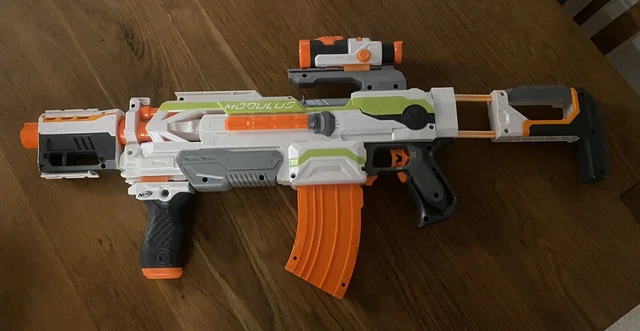 NERF MODULUS ECS-10 Motorised Blaster With Attachments, No Ammo ...
