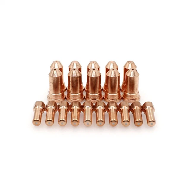 FOR PT100 IPT-100 IPT100 Cutting Electrode Nozzle 20 Pcs Copper Hafnium ...
