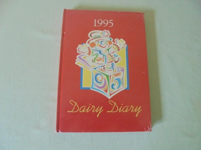 VINTAGE RED HARDBACK Dairy Diary 1995 Sealed £4.99 - PicClick UK