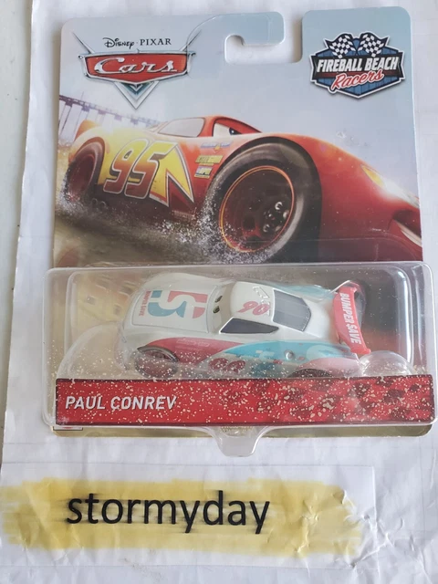 DISNEY PIXAR CARS PAUL CONREV BUMPER SAVE FIREBALL BEACH nascar racecar ...