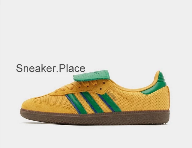 ADIDAS ORIGINALS SAMBA OG LT Trainers in Yellow and Green Limited Stock ...