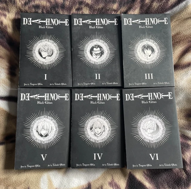 DEATH NOTE BLACK Edition Complete Full Set Manga Books 1-6 PLUS Manga ...
