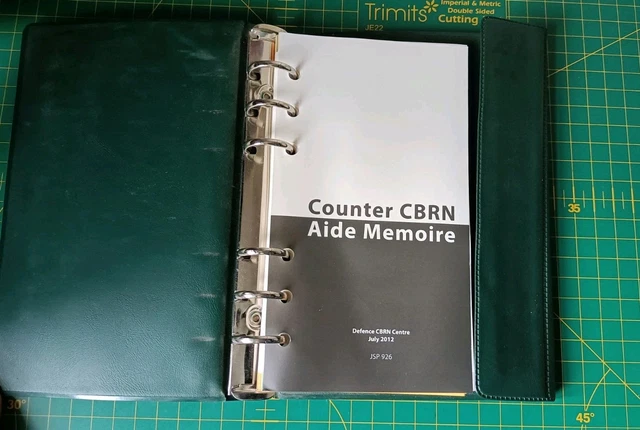 BRITISH ARMY ISSUE Counter CBRN Aide Memoire NBC Booklet Skills ...